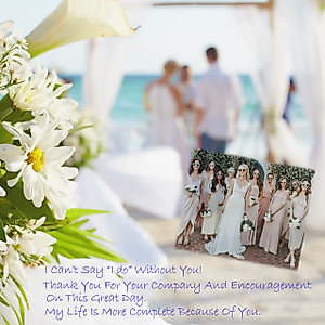 I Can't Say"I Do" Without You | Bridesmaid Earrings for Women 1-4-6-8 Sets Marquise Shape Drop Dangle Earrings for Wedding Gifts (GOLD - 8 SETS)