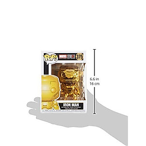 Funko Pop Marvel: Marvel Studios 10 - Iron Man (Gold Chrome) Collectible Figure, Multicolor