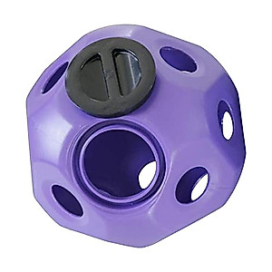 AMLESO Horse Treat Ball Hay Feeder Toy Ball Feeding Toy for Horse Sheep, Horse Stable Stall Paddock Rest, Purple