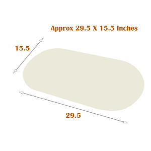 Co Storage Oval Foam Bassinet Mattress Pad with Removable Natural Organic Cotton Cover