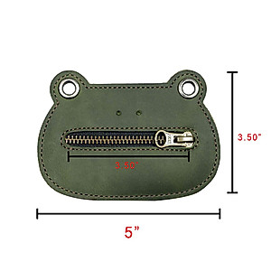 Hide & Drink, Leather Frog Wallet/Froggy Coin Pouch/Purse/Accessories/Holder/Cute Wallet, Handmade :: Dark Jade