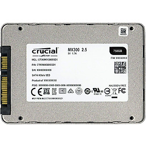 Crucial MX300 750GB SATA 2.5 Inch Internal Solid State Drive - CT750MX300SSD1