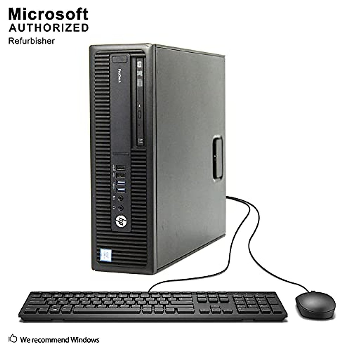 HP ProDesk 600 G2 Small Form Factor PC, Intel Core Quad i5 6500 up to 3.6 GHz, 16GB DDR4, 1TB SSD, WiFi, BT 4.0, VGA, DP, Win 10 Pro 64-Multi-Language Support English/Spanish/French(Renewed)