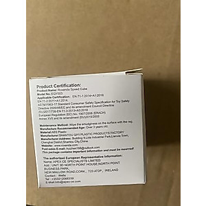 Speed Cube: Roxenda Profession 3x3x3 Speed Cube - Fast Smooth Turning - Solid Durable & Stickerless Frosted, Best 3D Puzzle Magic Toy - Turns Quicker Than Original