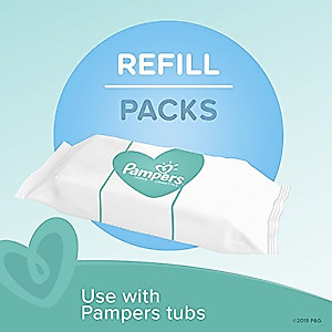 Baby Wipes, Pampers Baby Diaper Wipes, Complete Clean Scented, 7 Refill Packs for Dispenser Tub, 504 Total Wipes