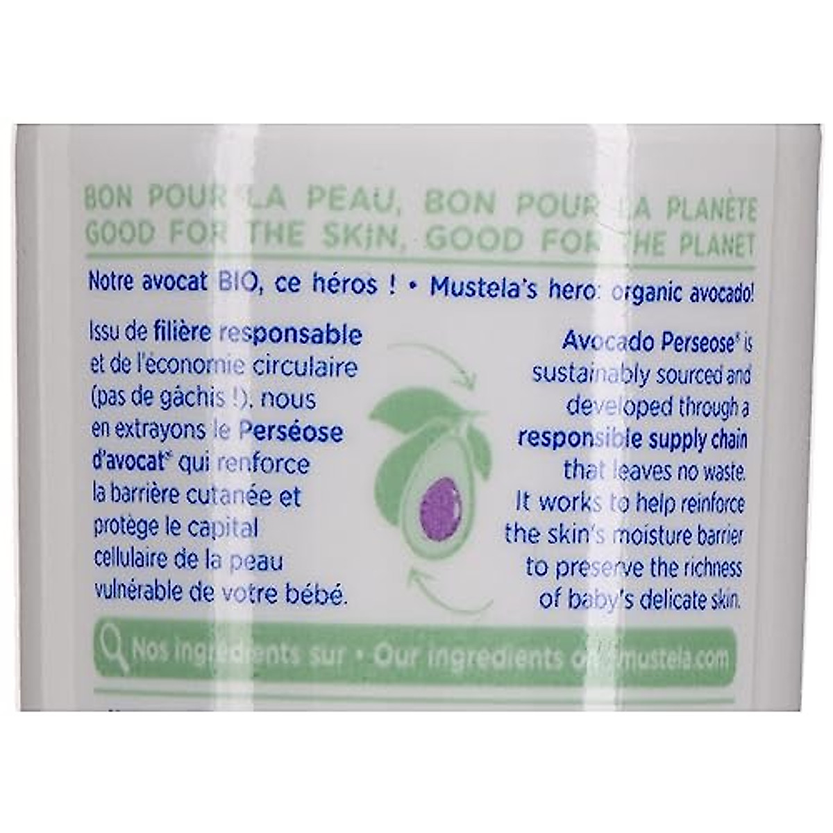 Mustela Baby Multi-Sensory Bubble Bath with Natural Avocado – Biodegradable Formula - 6.76 oz.