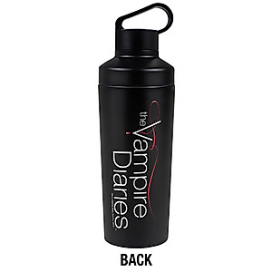 The Vampire Diaries OFFICIAL Tvd Logo 18 oz Insulated Water Bottle, Leak Resistant, Vacuum Insulated Stainless Steel with 2-in-1 Loop Cap