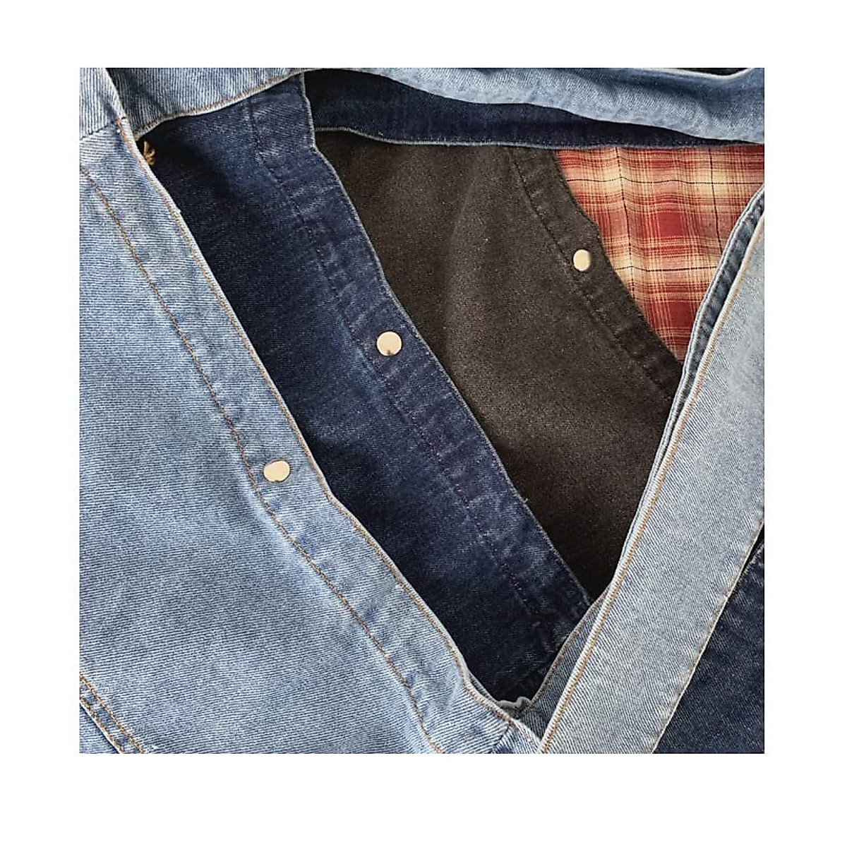 Retro Y2K Denim Shoulder Bag, Large Capacity Hobo Crossbody Messenger Bag, Aesthetic Handbag Fairy Grunge Tote Bag (Dark Blue)