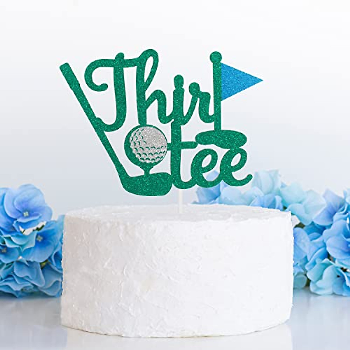 Thirtee Golf Happy 30th Birthday Cake Topper - Golf Ball Player Cake Topper For Men Sports 30th Birthday Party Supplies - Golf 30th Birthday Party Decoration for Golfer Fans