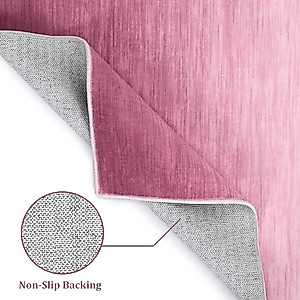 ROYHOME 9x12 Living Room Area Rug Modern Ombre Area Rug Non-Slip Washable Indoor Area Rug Contemporary Area Rug Large Floor Carpet for Bedroom Nursery, Pink