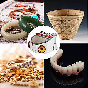 Vevor Sandblaster, Professional Lab Sandblaster With 2 Pens & 2 Tanks, Dental Sandblasting Equipment With Led and Glass Window for Surface Treatment of Materials