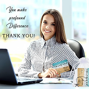 SAGHOM Employee Appreciation Gifts Bulk 30 Starfish Story Card Thank You Gifts for Coworkers You Make a Profound Difference Appreciation Notecards Teacher Volunteer Nurse Appreciation Gifts(Silver)