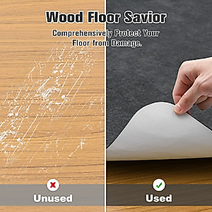 Placoot Desk Chair Mat for Hardwood Floor & Tile 55"x35" Office Chair Mat for Rolling Chairs Large Anti-Slip-Recyclable Material Computer Chair Mat Rug for Office/Home