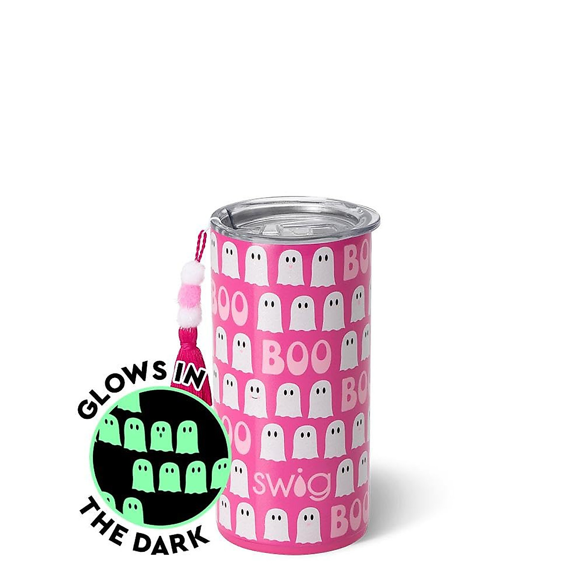 Swig Life 12oz Insulated Tumbler, Travel Coffee Tumbler with Lid, Cup Holder Friendly Travel Coffee Mug, Stainless Steel Thermos (Faboolous)