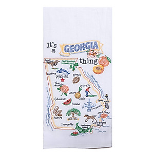 Kay Dee Designs 2 Piece Home State of Georgia Embroidered Kitchen Towel Bundle