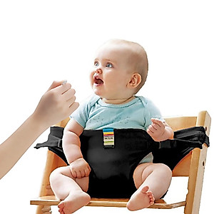 Lychee Harness Seat for High Chair Baby Feeding Safety Seat with Strap, Toddler Booster Harness Belt Portable Dining Seat Strap for Travel Home Restaurant Shopping (Red)