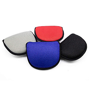 barudan golf Mesh Lightweight Putter Cover Mallet Putter Headcover Club Protector for Odyssey 2ball Scotty Cameron Futura Ping Taylormade 4 Colors Option Black Blue red Grey (Black)