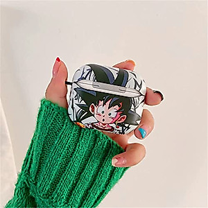 Airpods 3 Case The Third Generation Airpods 3D Fashion Cute Cartoon Character Theme Design Protective case, Suitable for Airpods 3 Wireless Charging, with Keychain Airpods 3 case (Black and White)