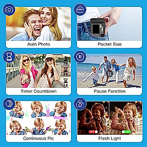 Digital Camera 4K,Vmotal UHD 64MP Photo 4K Video 60FPS,Dual Screens 2.8”+2.4”/16x Zoom/Time-Lapse/Slow-Motion/Autofocus/Manual Focus, with WiFi, Vlogging Camera for YouTube