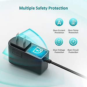 Basicvolt 15V 2A 1A Switching Power Supply Charger 15Volt 2Amp 1.5A Universal AC/DC Adapter Replacement Regulated Power Cord for Litter Robot LED Light and More 15Vdc Household Electronics