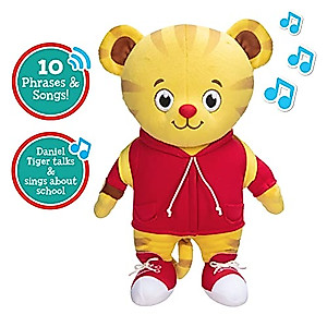 Daniel Tiger's Neighborhood Plush Daniel Tiger Back to School Feature Plush with Tigey and Backpack featuring Music, Sounds, and Phrases!