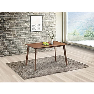 New Classic FURNITURE Morocco Rectangle Dining Table, Walnut