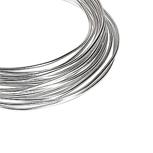 Tenn Well 9 Gauge Aluminum Wire, 50 Feet 3mm Bendable Armature Wire, Metal Craft Wire for Sculpting, Armature, Jewelry Making, Molding, Wire Weaving and Wrapping