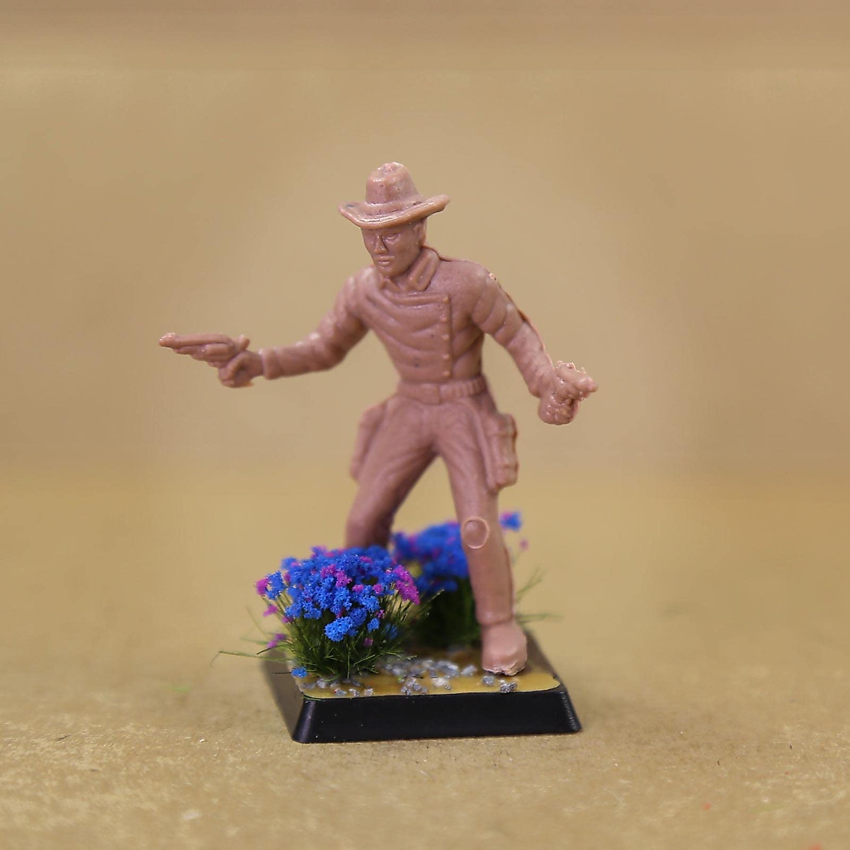 Miniature Vegetation Bushy Shrubs Tuft Flowers with Model Bases War Game DIY Railway Terrain Scenery (D)