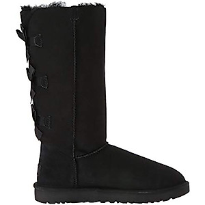 UGG womens Bailey Bow Tall Ii Boot, Black, 9 US