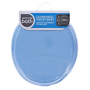 Ginsey Home Solutions Coastal Blue Round Soft Cushioned Toilet Seat