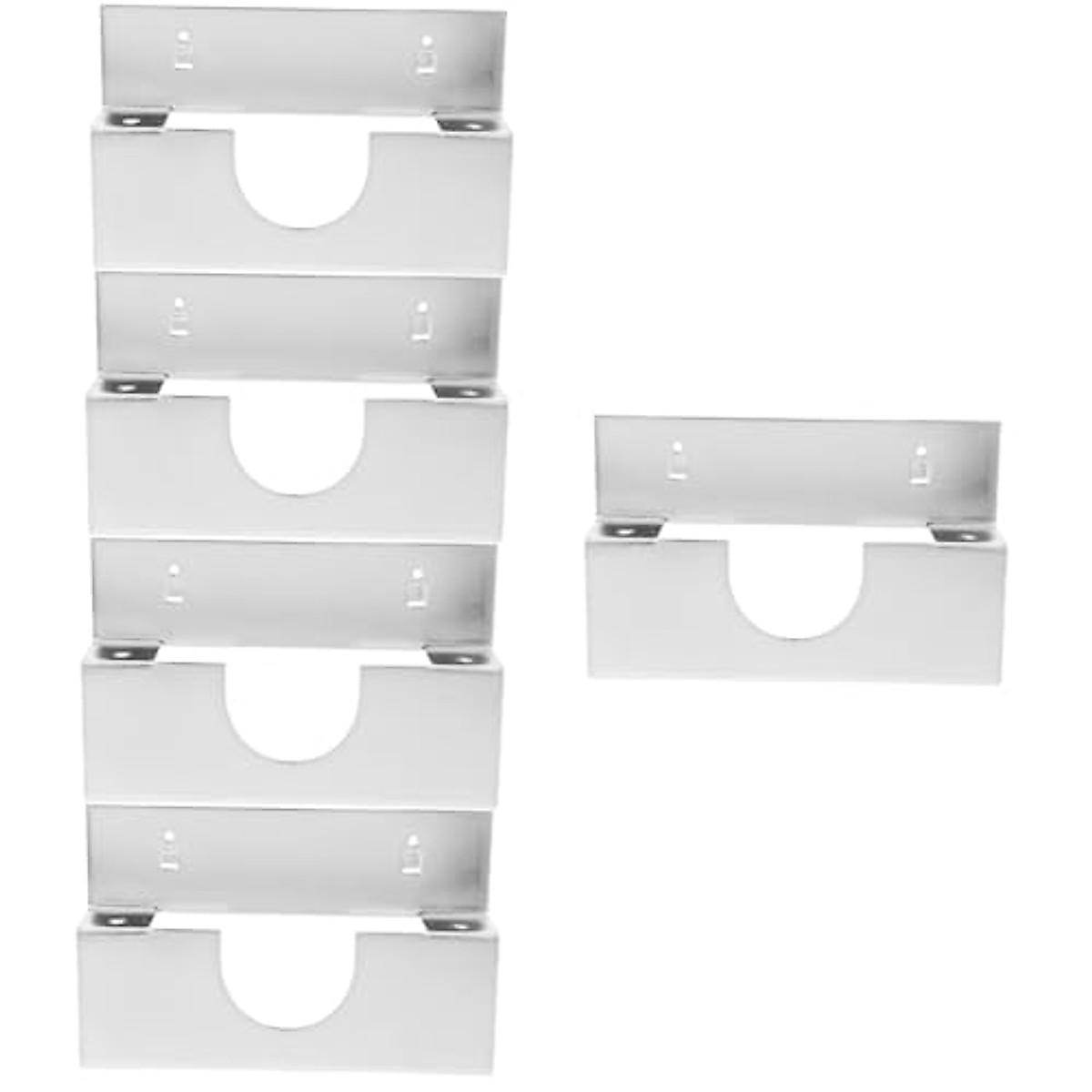 Hemobllo 5pcs Hook Hole Board Peg Board Grinder Accessory Pegboard Hook Grinding Machine Holder Sanding Machine Holder Pegboard Rack Metal Protector Cutting Machine Holder Silver Iron