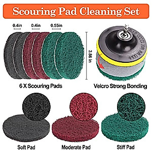 32Pcs Car Detailing Kit, Car Detailing Drill Brush Kit, Car Detailing Brush Set, Car Detailing Brushes & Car Wash Kit, Car Accessories for Women, Car Cleaning Brushes for Interior, Exterior, Wheels