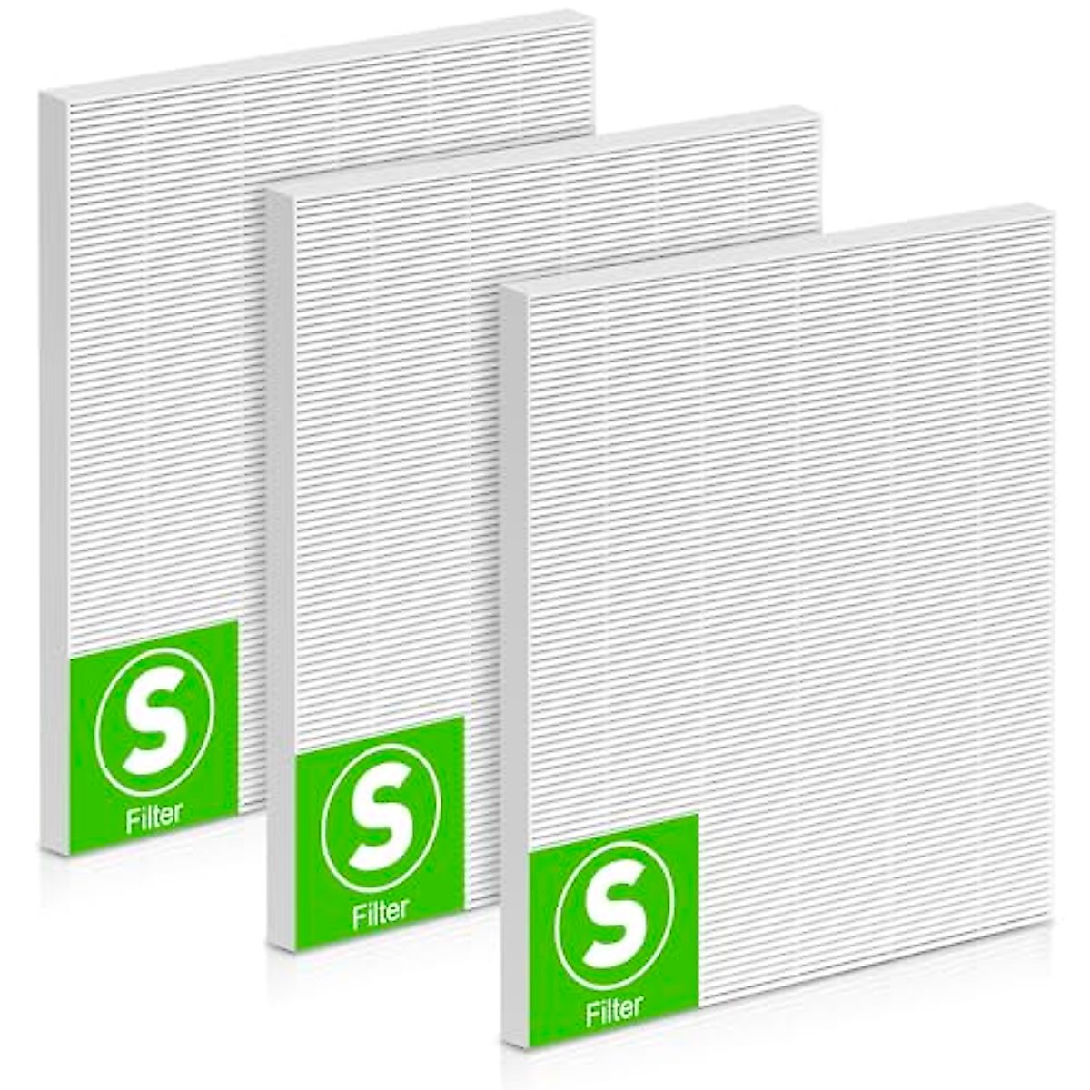 XBGG 3 Pack C545 Replacement Filter S Compatible with Winix C545 Air Purifier Only, C545 True HEPA Filter S Replace Part Number 1712-0096-00 for Winix C545