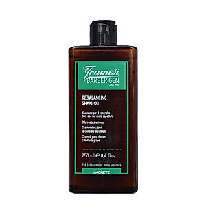 Framesi Barber Gen Rebalancing Scalp Shampoo, 8.4 fl oz, Shampoo for Oily Hair