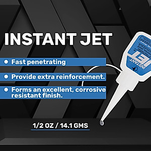 Instant Jet Glue - Long Lasting Glue - Fast Action Multipurpose Glue - Penetrates Porous Materials and Increases Impact Resistance