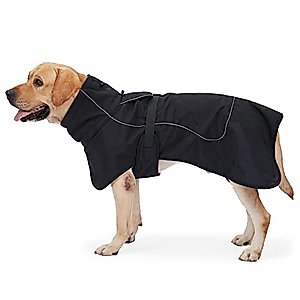 Dog Winter Jacket Cozy Reflective Waterproof Dog Winter Coat Windproof Warm Winter Dog Jacket Comfortable Dog Clothing for Cold Weather Unique Stylish for Large Dogs Walking Hiking Trave