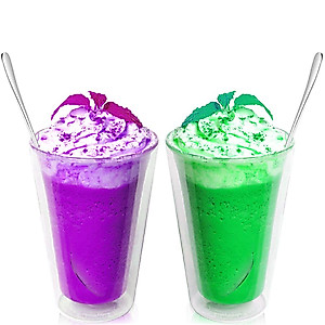 Long Handle Stirring Spoon, DaKuan Set of 10 Stainless Steel Mixing Spoon for Iced Tea, Coffee, Cocktail, Milkshake, Cold Drink