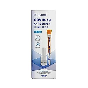 FaStep COVID-19 Antigen Pen Home Test (1 Pack, 4 Tests Total) - New Design