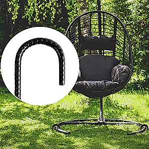 Pack 12 Rebar Stakes Heavy Duty J Hook Anchor Stakes,Ground Anchors, Ground Stakes Tent Stakes Steel Ground Anchors, Heavy Duty Garden Stakes for Chain Link Fence (Black)