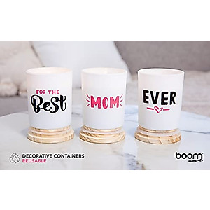 Candle Gift Set for Mom | Box of 3 Scented Candle Gifts | Christmas or Birthday Gifts for a Mom | Best Mom Ever Gifts | Unique Gift Ideas for Mothers Day | Arrive Beautifully Gift Boxed