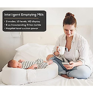 Breast Pump, Double Wearable Electric Breast Pump, Hands Free Breast Pump, Longer Battery Life, Rechargeable Portable Breast Pump with 3 Modes & 10 Levels,LED Display,2 Pack
