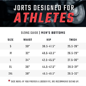 Born Primitive Flex Stretchy Denim Jorts for Men (Medium, Black Denim) - Cotton-Mix Jean Workout Shorts - Durable Stretchy Fabric Holds Its Shape While Still being Comfortable for All-Day Wear