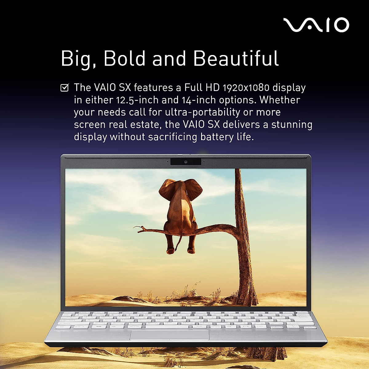 VAIO SX14 - Intel Core i7-1195G7 | 16GB Memory (RAM) | 1TB PCIe SSD | Windows 11 Pro | 14" FHD (1920 x 1080) Touchscreen | All Black