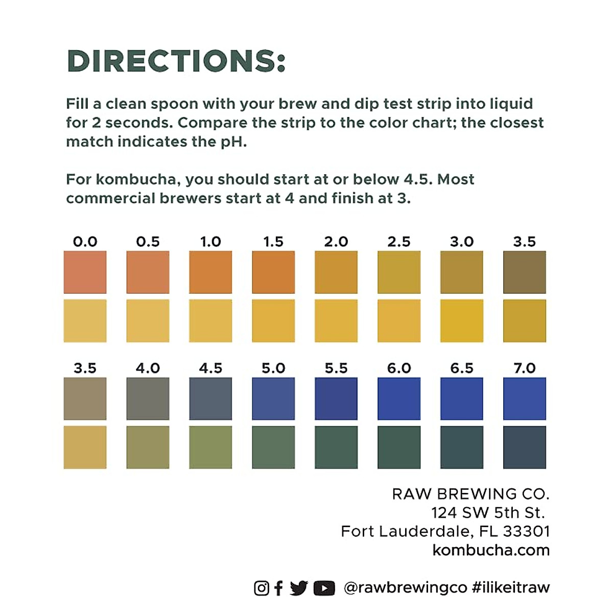 Kombucha.com pH Test Strips for Brewing, Distilling, and Fermentation (100 Test Strips, 0-7 pH Range)