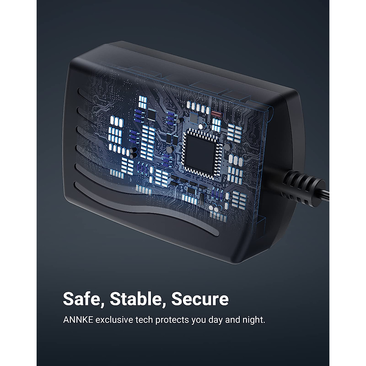 ANNKE Security Power Adapter Supply AC to DC 12V2A and 1-to-4 Splitter Power Cord for CCTV Surveillance Camera DVR System