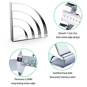 Quarter Circle Cookie Cutter Set Large - 5 Inch, 4 Inch, 3 Inch, 2 Inch - Geometric Cookie Cutters Shapes Molds - Stainless Steel