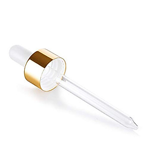 6 Pcs,3.4 Oz White Matte Glass Dropper Bottle for Essential Oils,Empty Glass Massage Oil Bottle Holder With Glass Reagent Pipette,Perfume Travel Container,Gold Aluminum Lid-Pipette,Funnel included