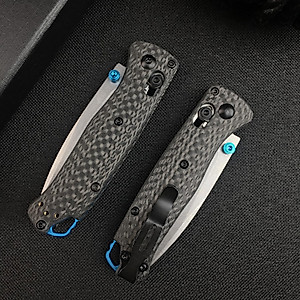 Thumb Open Mini EDC Folding Pocket Knife,Axis Lock Knife,2.7'' S30V Blade,Carbon Fiber Handle,Bugout 533 Knife with Belt Clip,Gift for Man and Dad