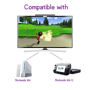 Xahpower Sensor Bar for Wii, Replacement Wired Infrared Ray Sensor Bar Cable Cord for Nintendo Wii and Wii U Console