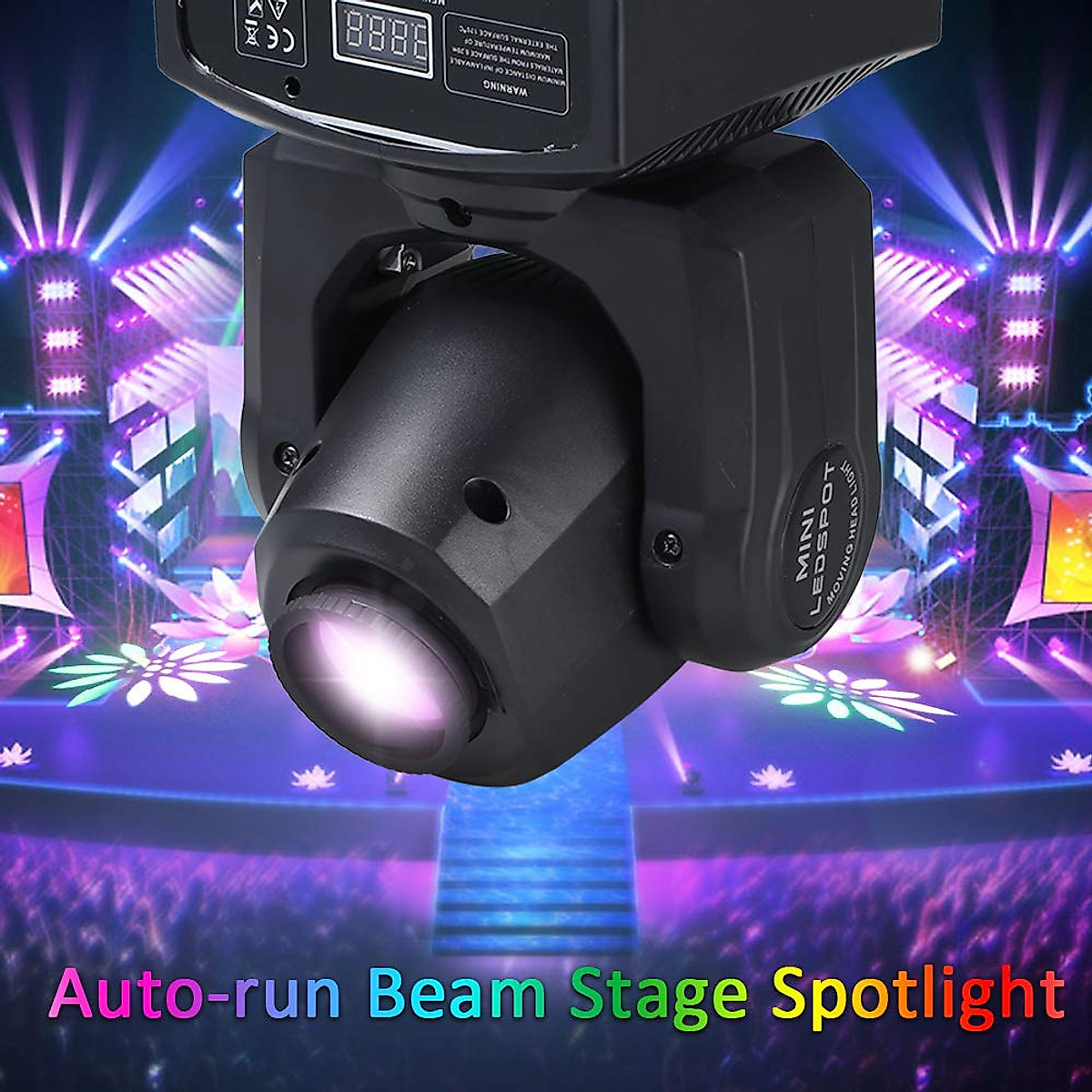 Tomshine Moving Head 15 colours and 8 gobos DJ Lights 9 / 11 Channel 30W LED Stage Light with colours mix for Party Disco DJ Show KTV